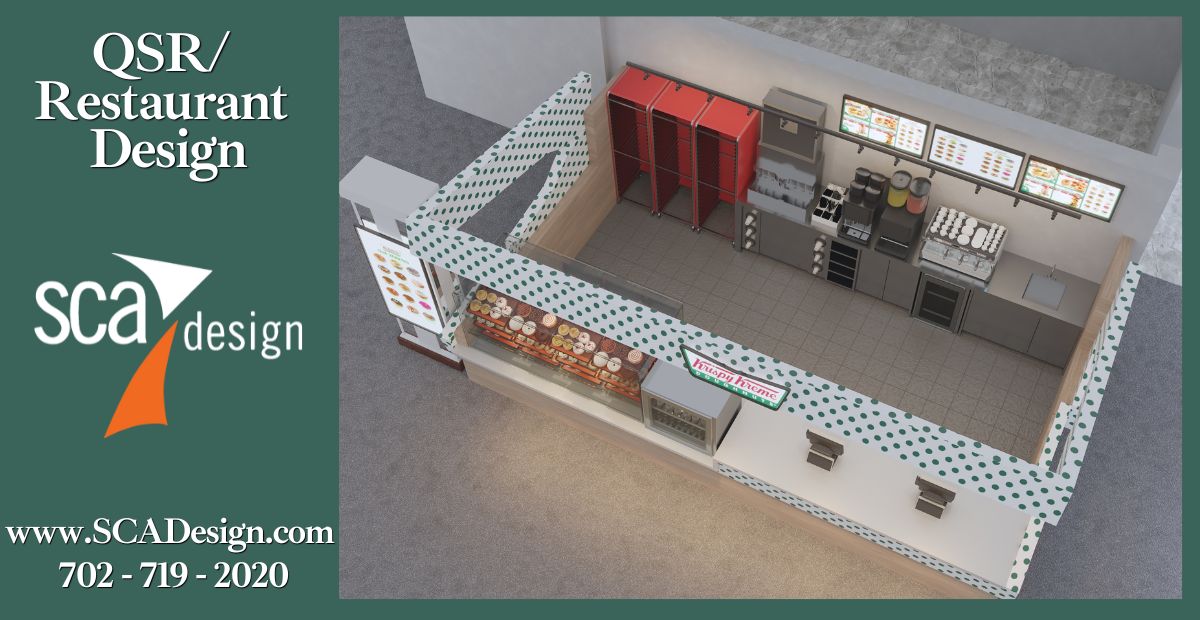 QSR Design- Krispy Kreme Doughnuts – SCA Design Architect AZ, NV, ID, UT
